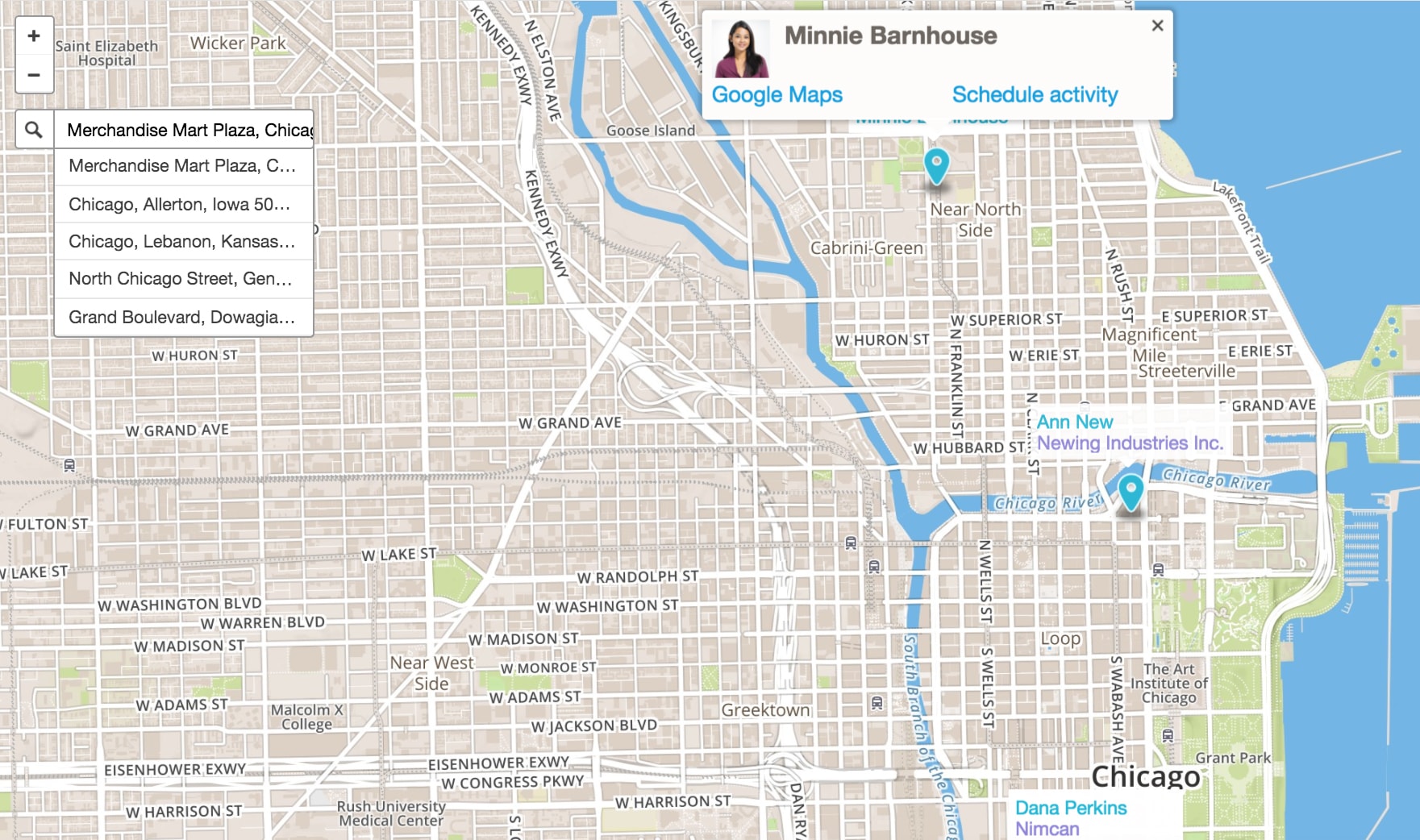 Nutshell Maps | CRM Map for Sales Teams