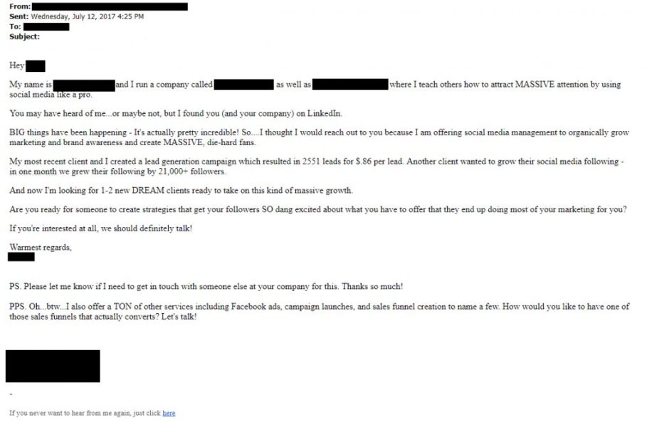 Five Worst Cold Emails Ever Seen | Nutshell