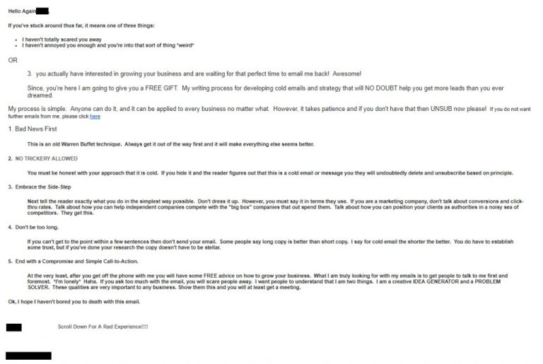Five Worst Cold Emails Ever Seen | Nutshell