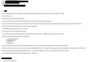 Five Worst Cold Emails Ever Seen | Nutshell