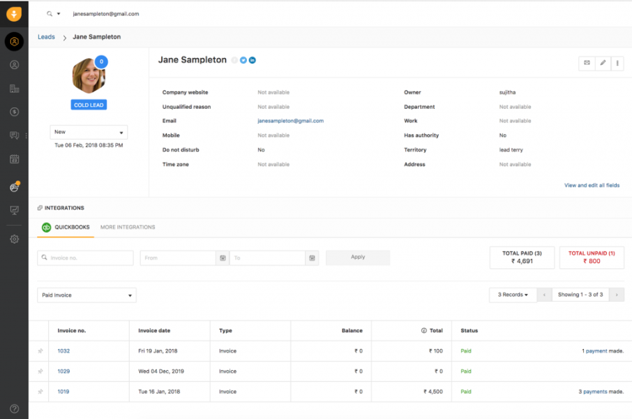 Best CRMs That Integrate with QuickBooks | Nutshell