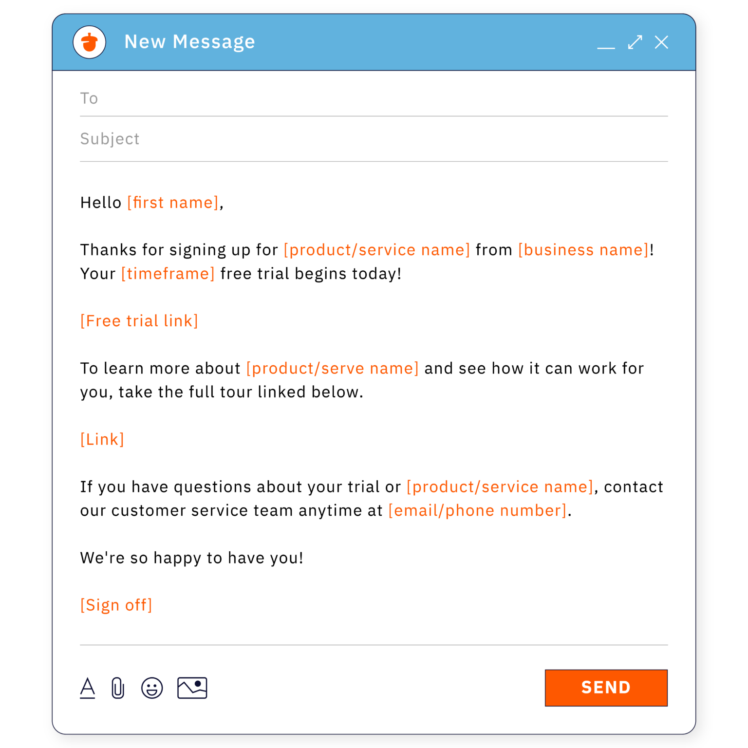 Welcome Email Templates for New Customers | Nutshell