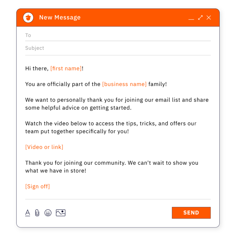Welcome Email Templates for New Customers | Nutshell