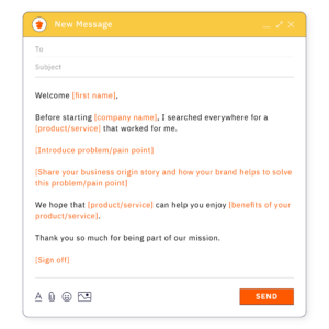 Welcome Email Templates for New Customers | Nutshell