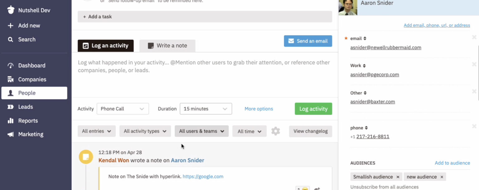 Product Updates Nutshell Crm Marketing Tools