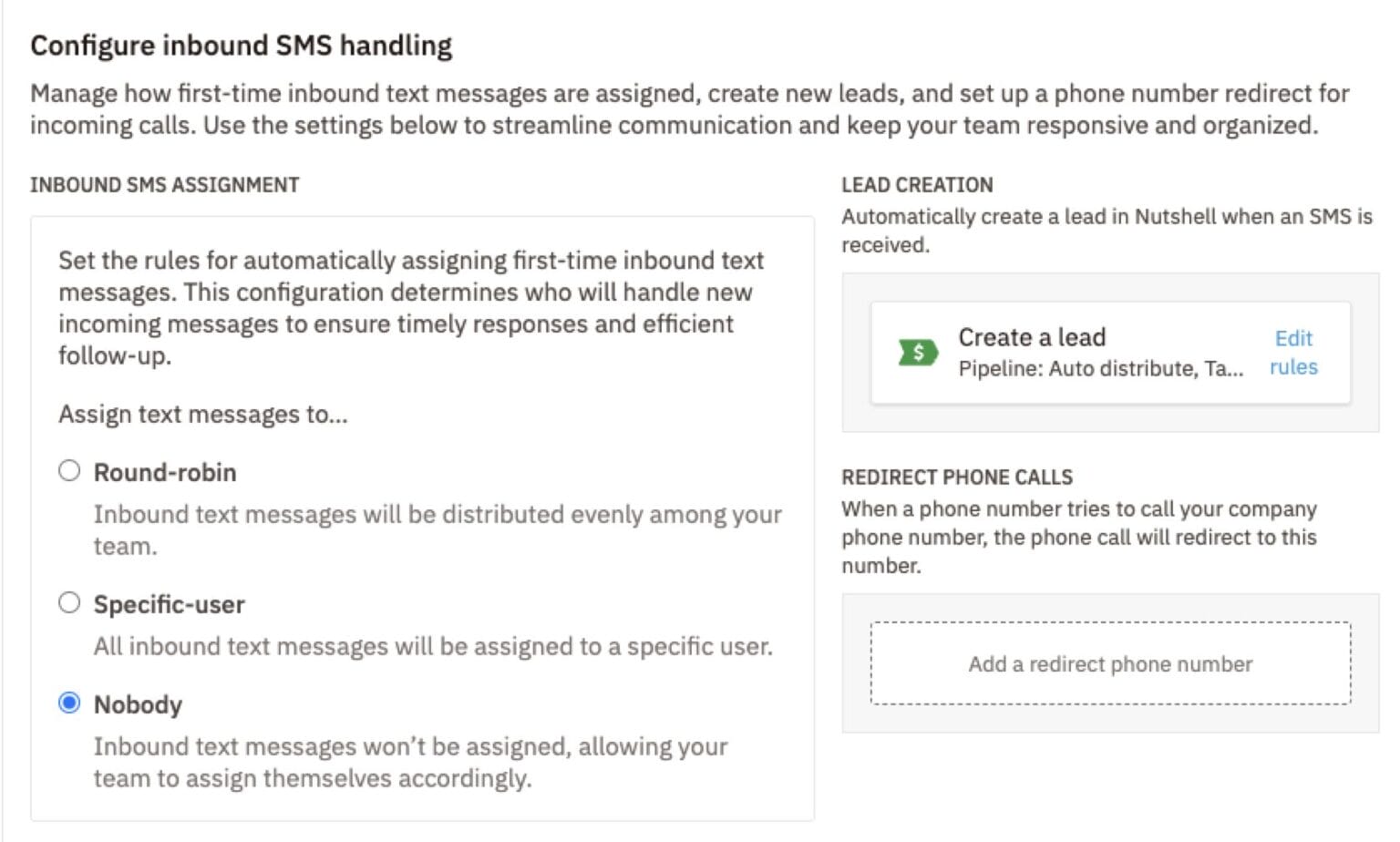 Manage Incoming Text Messages With Nutshell's Inbound SMS